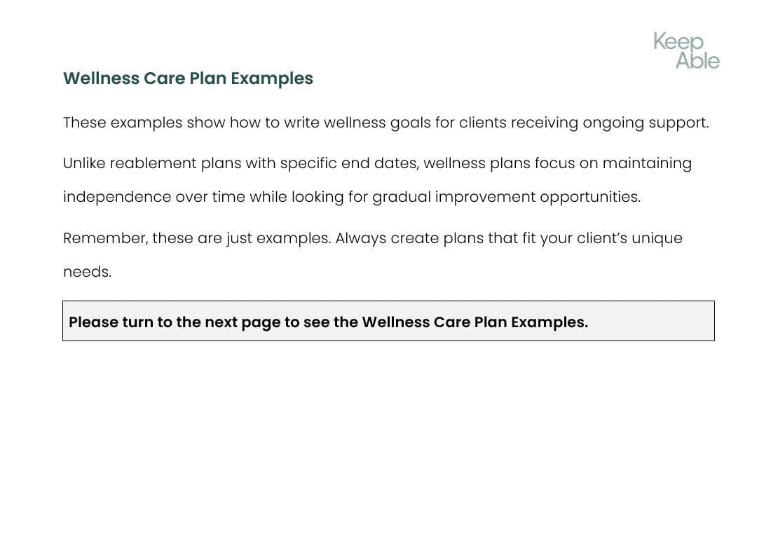 Care planning templates for CHSP & aged care | Keep Able | Keep Able