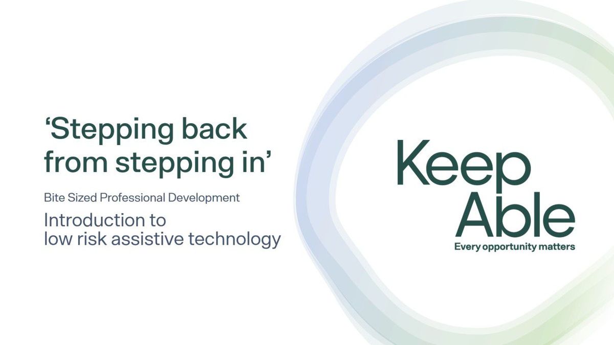 Free presentation on low-risk assistive tech for aged care | Keep Able